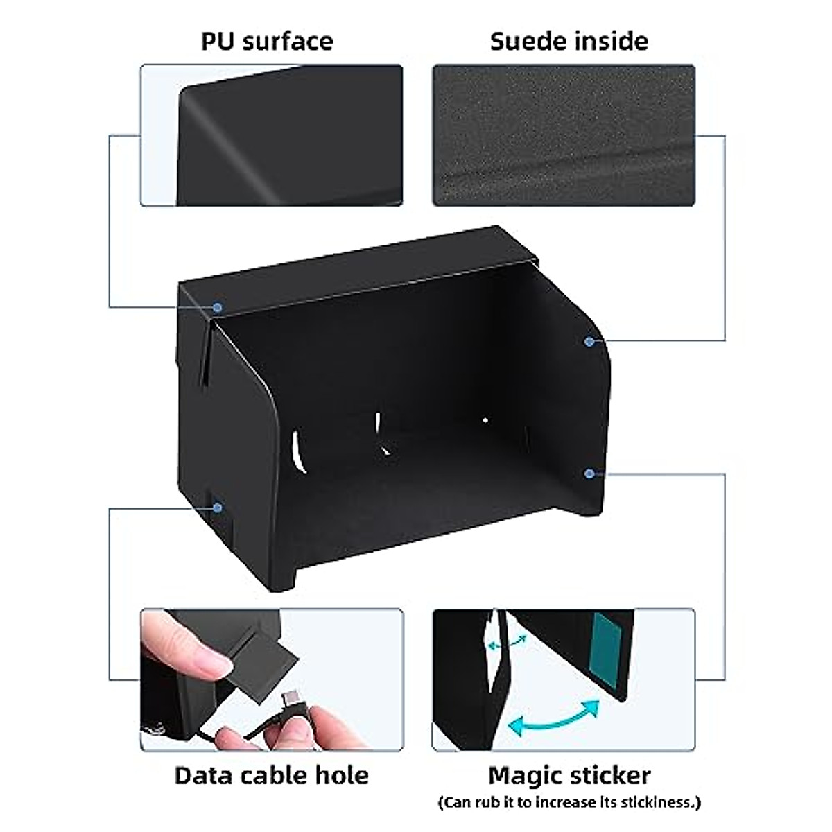 HeiyRC Tablet Sun Hood Sunshade for DJI Mini 2 SE/AIR 3/Mini 3 Pro/Air 2/Air 2S/Mini 2/Mini 3/Mavic 3/Mavic Pro/Spark/Phantom 3 4 Controller Accessories,for 7.9-8inch iPad Mini/Galaxy Tab A/Lenovo