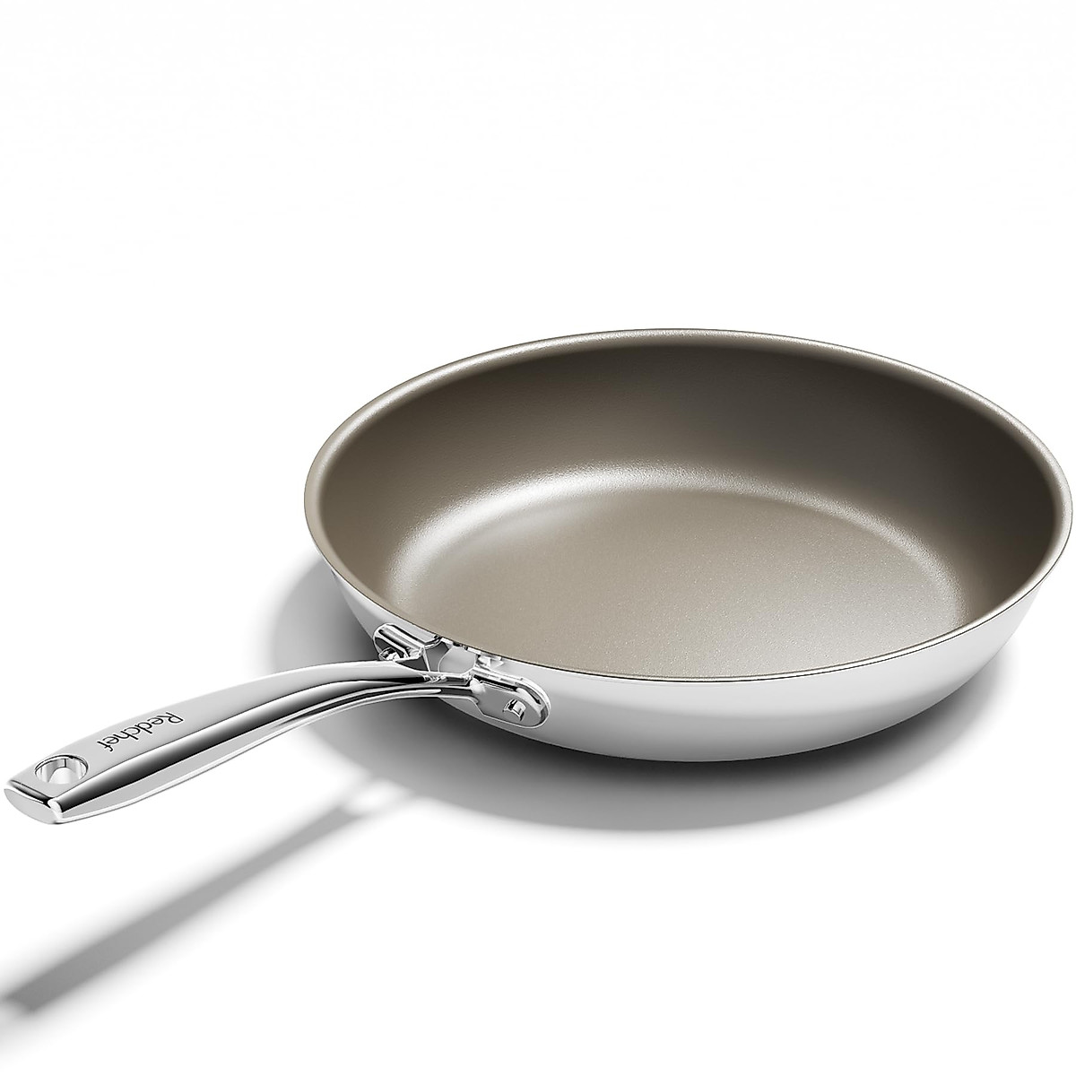 Redchef Nonstick Fry Pan, 11.5 Inch Ceramic Frying Pan, Non Stick Titanium Frying Pan, Stay-Cool Handle, Non Toxic, PFAS PFOA & PTFE Free, Dishwasher & Oven Safe, Compatible with All Cooktops