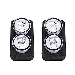 Polar Whale Hotel Hospitality Coffee Pod Storage Organizer 2 Piece Multi-Pack Tray Holder Waterproof Washable Bed and Breakfast Drawer Insert Holds 2 Pods Each Compatible with Keurig K-Cup 2 Pc Set