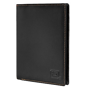 RFID Passport Wallet Travel Organizer - 2 Passport Holder - Slim Leather Bifold