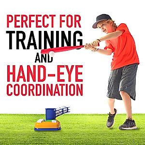 Franklin Sports Kids Teeball Tee - 2-in-1 Super Star Batter - Youth Baseball and Teeball Batting Tee + Pitching Machine - Perfect Kids + Toddlers Toy Set