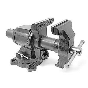 WEN Multi-Purpose Bench Vise, 5-Inch, Cast Iron with Swivel Base (MPV502)