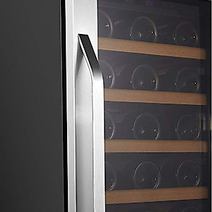 Lanbo 15 Inch Built In Wine Fridge Cooler, 33 Bottles Compressor Wine Cellar