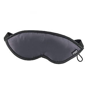 Lewis N. Clark Comfort Eye Mask + Sleep Aid to Block Light for Travel, Airplane, Hotel, Airport, Insomnia + Headache Relief with Adjustable Straps, Gray