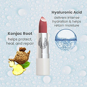 True + Luscious Super Moisture Lipstick – Clean, Vegan and Cruelty Free – Lasting Hydration for Dry Lips with a Satin Finish – Breathless Pink