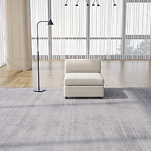 GraceNook Off-White Comfy Queen Sectional Sofa, Sleeper Sofa Couch with Removable Cushion, Modular Sofa with Pillows and Storage Chaise (Off-White, 5 sectional Sofa with 4 Chaise)