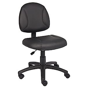 Boss Office Products Posture Task Chair, No Arms, Black