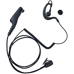 Klykon G Shape Earpiece Headset for Motorola MTP850 MOTOTRBO XPR6550 XPR7550 XPR7580 XPR7380 APX6000 APX4000 XPR7350 APX7000 XPR6350 Walkie Talkie 2 Way Radio