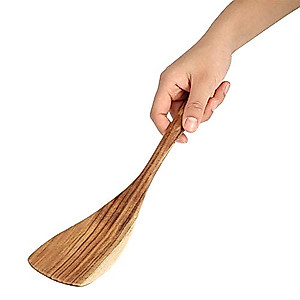 Spatula, Wooden Spatula Turner Fried Shovel Cooking Kitchen Utensils Shovel (31.5 * 7.5cm)