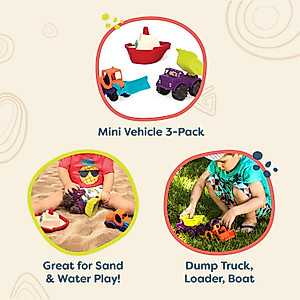 B. toys- 3 Mini Toy Cars - Water & Sand Vehicles Beach Playset for Kids 18 Months+