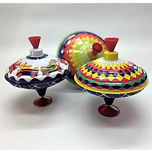 Choral Multicolor Music Spin Top Toy toupi for Children from KsmToys Bolz. The Funny Buzzing Choral Hum Gets Louder As The Top Spins Faster Ages 18 m+