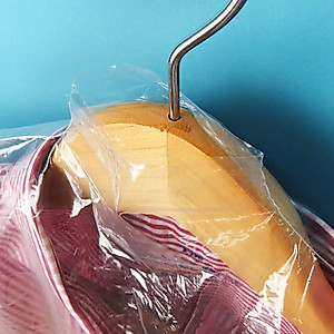 HANGERWORLD 20 Pack Clear Dry Cleaning Plastic Garment Bag - 48inch, 100 Gauge Thick