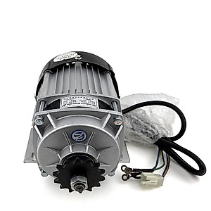 L-faster 48V 500W Trishaw Bike Electric Brushless Motor Kit with Gear Reduction Motor and Gas Pedal Accelerator Power Key Lock