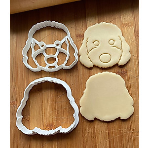 Sweet Prints Inc Set of 2 Mini Sheepadoodle Dog Cookie Cutter - Dishwasher Safe (4")