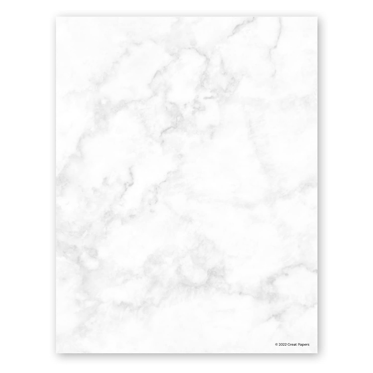 Marble Letterhead / 50 Sheets / 8.5" x 11" Trendy Marble Decorative Event Wedding Paper/All Occasion Decorative Stationery