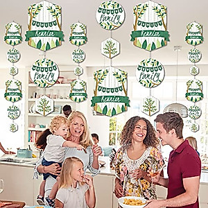 Big Dot of Happiness Family Tree Reunion - Family Gathering Party DIY Dangler Backdrop - Hanging Vertical Decorations - 30 Pieces