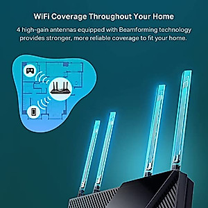 TP-Link AX3000 WiFi 6 Router – 802.11ax Wireless Router, Gigabit, Dual Band Internet Router, VPN Router, OneMesh Compatible (Archer AX55)