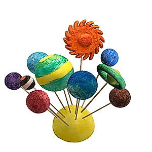 40 Pack Solar System Model Kit Includes Color Pigments, Paint Tray Palette, Brushes,Foam Balls| for Kids Planet School Science Project