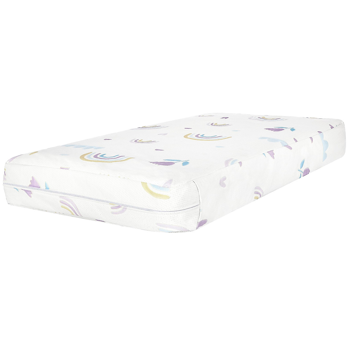 Dream On Me Over The Rainbow Crib and Toddler Mattress | Greenguard Gold and JPMA Certified Infant Crib Mattress with Removable Water-Resistant Zipper Cover | Extra Edge Support