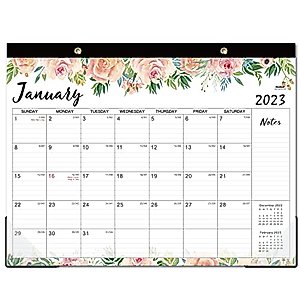 2023-2024 Desk Calendar - Jan 2023 - Jun 2024, 18 Months Large Monthly Desk Calendar, 22" x 17", Desk Pad, Large Ruled Blocks, to-do Lists & Notes, Best Desk/Wall Calendar for Planning or Organizing