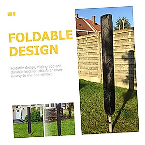 Alipis Clothes Drying Rack Cover Zipper Foldable Drying Rack Outdoor Drying Rack Laundry Racks for Drying Clothes Laundry Drying Rack Rotary Washing Line Cover Umbrella Cover