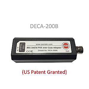 POE Ethernet-Over-Coax Adapter Kit (DECA-200) - Twin Pack - by Dualcomm/PAIRTEK