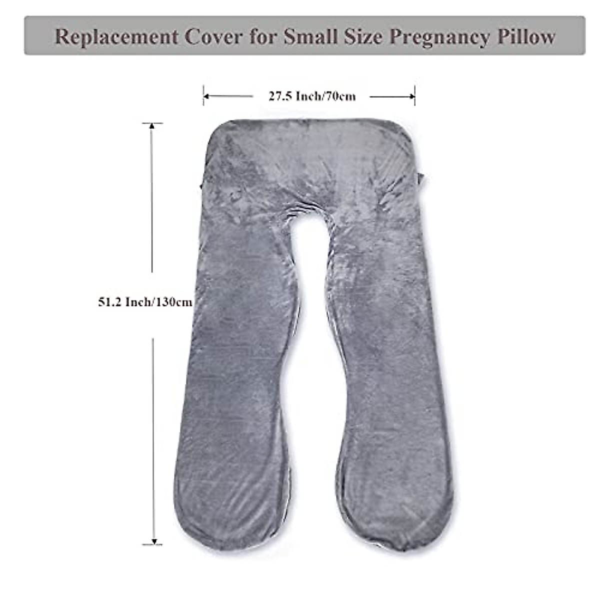 LEONEBEBE Pregnancy Pillow Case Perfect for U-Shaped 49" Full Body Maternity Pillow for Pregnancy Women Sleeping, Only Pillow Cover