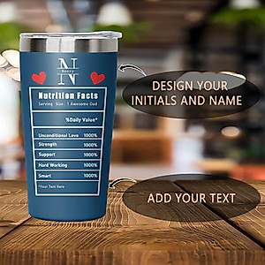 GIfts for Dad from Daughter Son Wife Personalized Tumbler for Christmas Birthday Valentine Fathers Day Custom Insulated Stainless Steel Tumblers