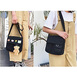 Phaoullzon Kawaii Crossbody Bag Cute Messenger Bags Canvas Shoulder Purse Gifts for Teens