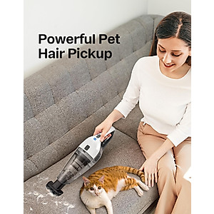 Handheld Vacuum Cleaner, Powerful Suction Portable Lightweight Hand Held Vacum Cordless with 25-30Mins Long Runtime Rechargeable Battery Quick Charge for Home Car Carpet Stairs Pet Hair Deep Cleaning