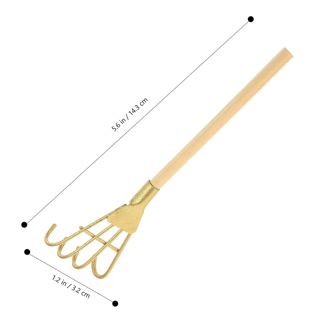 5pcs Incense Gray Iron Rake Bonsai Digging Rake Small Ashes Rakes Small Gardening Tools Tine Desktop Rake Iron Small Rakes Small Garden Rake Small Iron Rakes Rake for Transplanting