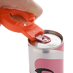 Senzeal 2PCS Multifunctional Water Bottle Opener for Weak Hands and Seniors with Arthritis - Bottle Squeeze Lids and Plastic Grip Orange