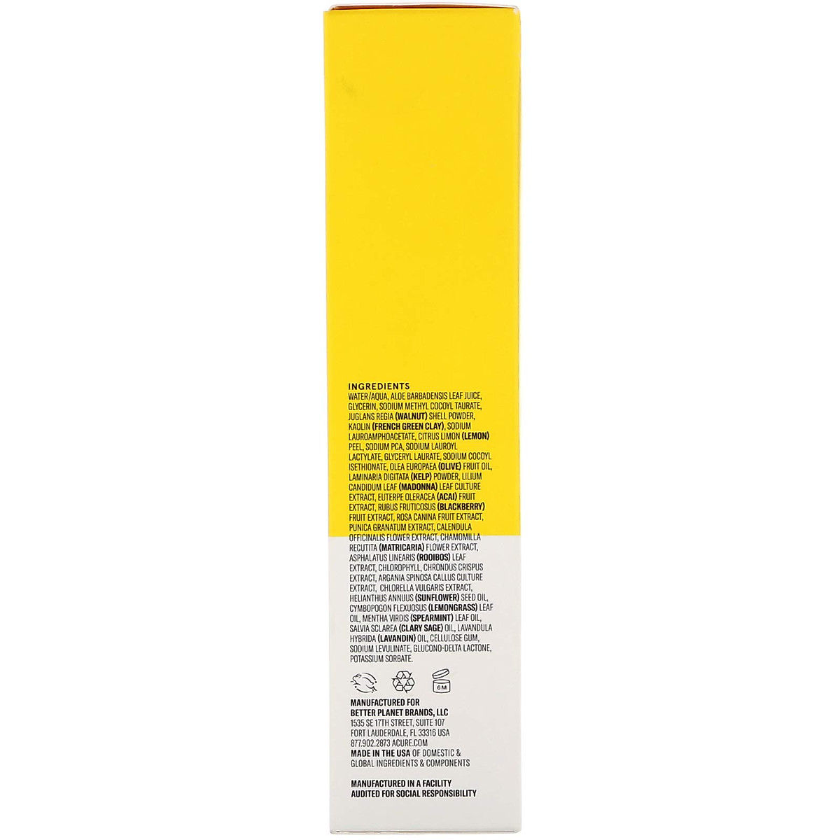 Acure Organics Brightening Facial Scrub, 4 fl. oz, Pack of 2