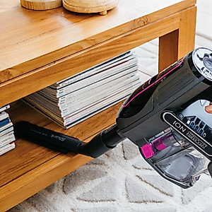 Shark Rocket Ion Ultra-Light Cordless Bagless Vacuum for Carpet and Hard Floor with Lift-Away Hand Vacuum and Rechargeable Ion Battery (IR101), Pink