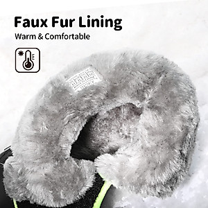 DREAM PAIRS Boys Girls Winter Snow Boots Waterproof for Toddler/Little Kids Black Size 1 Little Kid SDSB2222K