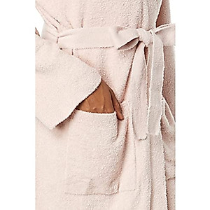 Barefoot Dreams CozyChic Lite® Barbie Robe Dusty Rose/White SM (US 6-8)