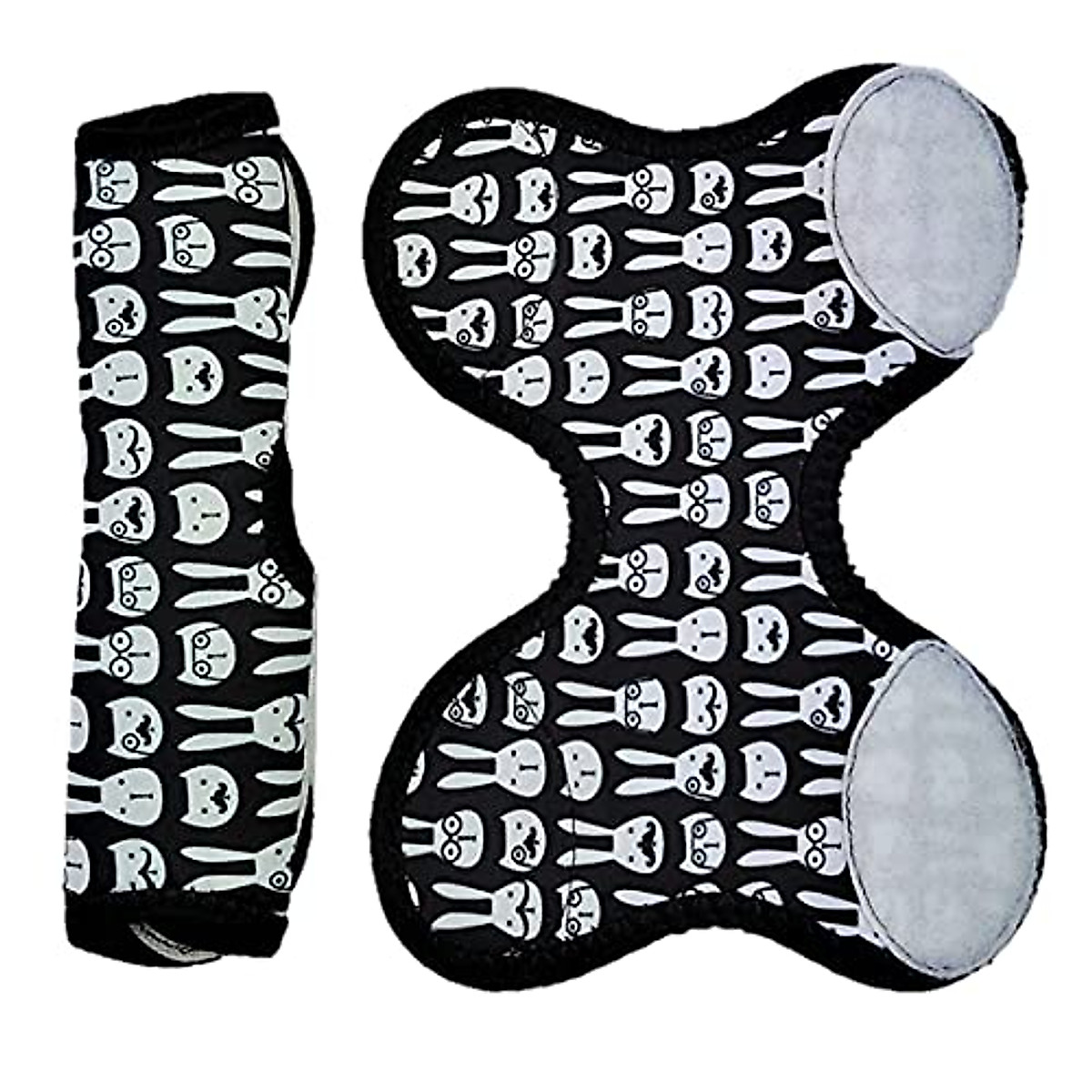 Baby Stroller Handle Covers Grip Covers Handlebar Sleeve Covers Protect Grip Buggy Prams Joggers Handlebar Gloves Shopping cart bar Imported from Japan(Rabbit-Mini Size)