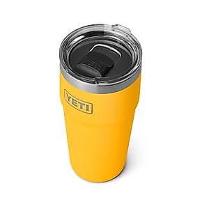 YETI Rambler Stackable Pint, Vacuum Insulated, Stainless Steel with MagSlider Lid, Alpine Yellow