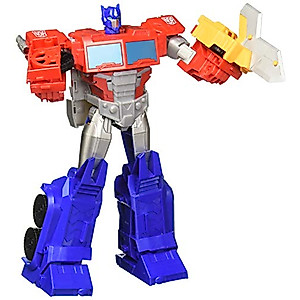 Transformers Toys Cyberverse Spark Armor Ark Power Optimus Prime Action Figure - Combines with Ark Power Vehicle to Power Up - for Kids Ages 6 & Up, 12"