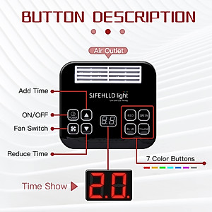 SJFEHLLD Red Light Therapy for Face,Led Face Mask Light Therapy,7 Color LED Therapy Light Facial Skin Care Mask,LED light therapy mask