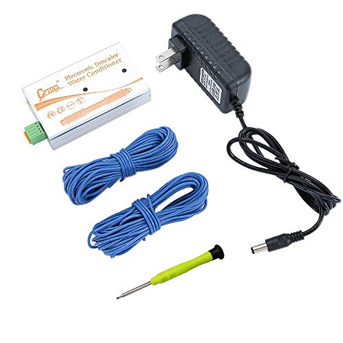 Electronic Descaler Water Conditioner Hard Water Softener for Copper PVC Pipe, 12V with shell