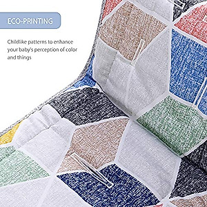 SONARIN Baby Stroller Seat Liner,100% Cotton Universal Seat Cushion Pad for Pushchair,Pram,Stroller,Buggy and Car Seat,Infant Cushion Pad(Elephant)