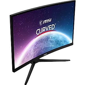 MSI G242C, 24" Curved Gaming Monitor, 1920 x 1080 (FHD), VA, 1 ms, 170 Hz, FreeSync Premium, HDMI, DP Port, Tilt,Black