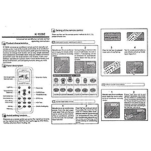 Universal Air Conditioner Remote Control LCD A/C Conditioning Controller 1000 in 1 for Mitsubishi Toshiba HITACHI FUJITSU Daewoo LG Sharp Samsung ELECTROLUX SANYO AUX GREE HAIER Huawei Air Condition