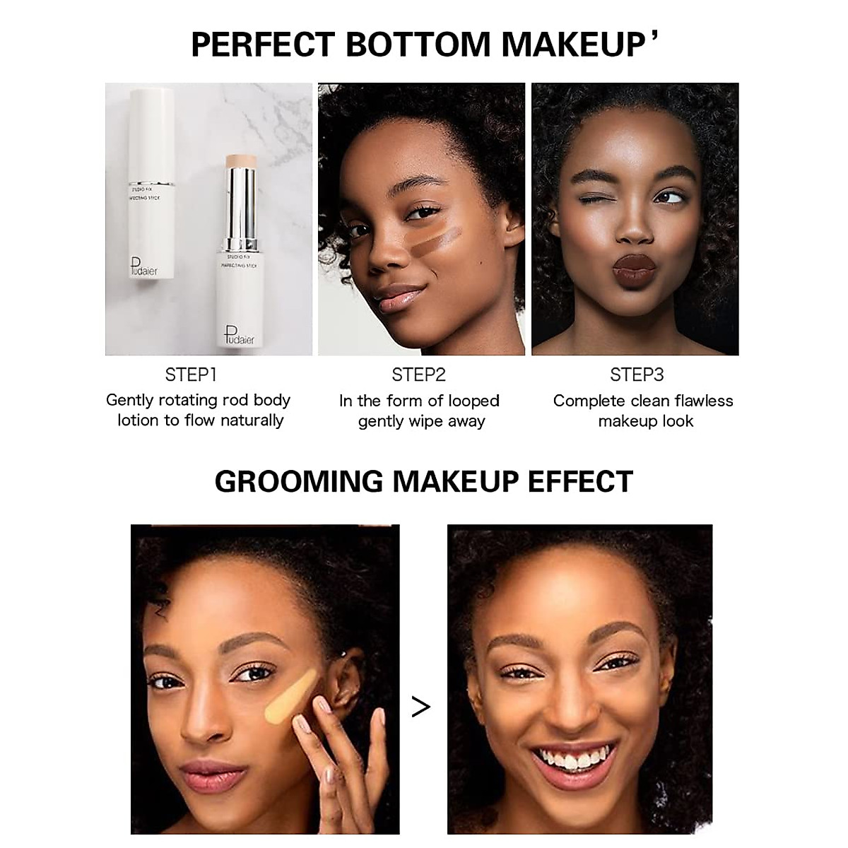 Studio Fix Perfecting Matte Foundation Stick Makeup, Full Coverage Foundation Stick for Flawless Finish, Waterproof & Sweat-proof, Long-lasting Foundation, 07, 0.28 Oz(Pack of 1)