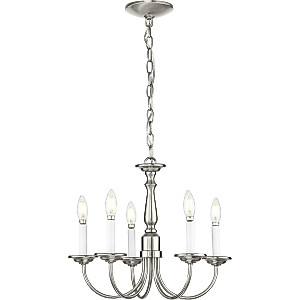 Progress Lighting P4009-10 5-Light Chandelier, Polished Brass