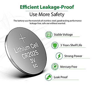 LiCB CR2025 3V Lithium Battery(10-Pack)
