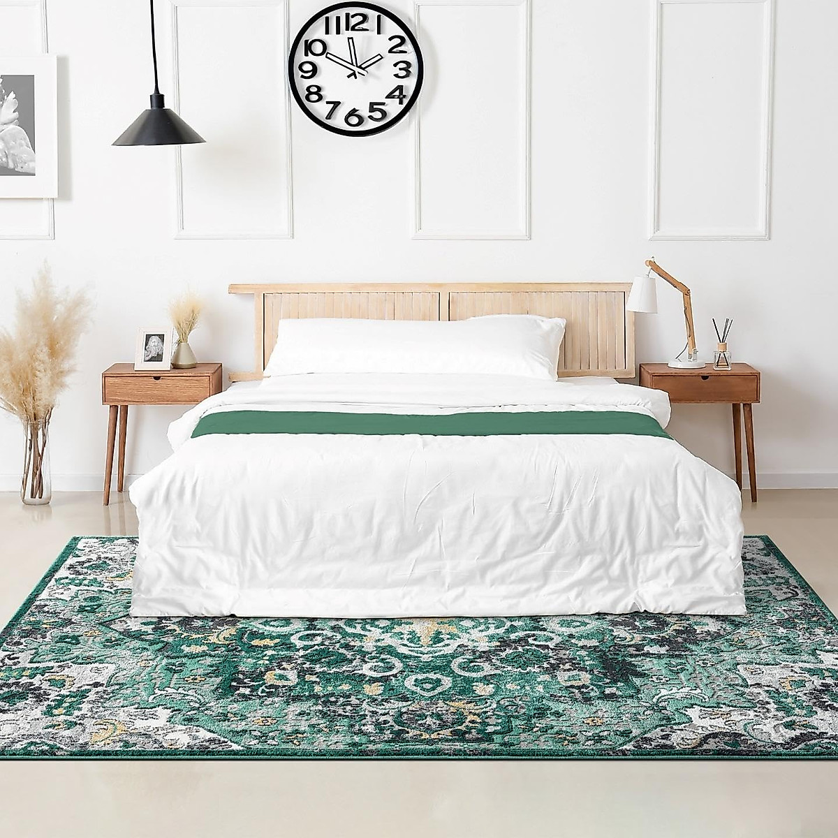 LUXE WEAVERS Moroccan Medallion Green 8x10 Area Rug