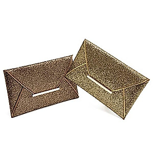 AOOF Female Bag Clutch Envelope Bag Horizontal Style Ladies Korean Dinner Sequined Small Bag Clutch Purse Evening Bag Bronze
