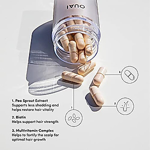 OUAI Thick & Full Hair Supplement Refill Pack, Beauty-Boosting Daily Capsules for Thinning Hair - 30 Capsules